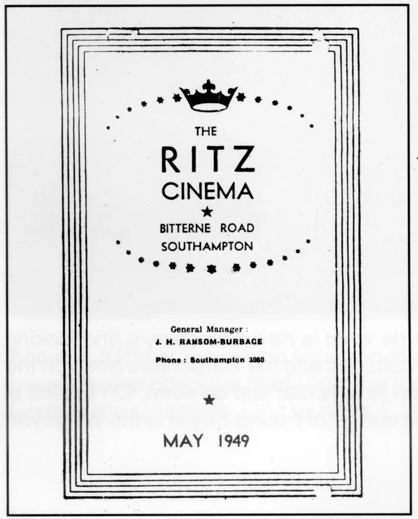 The Ritz Cinema - Bitterne Local History Society